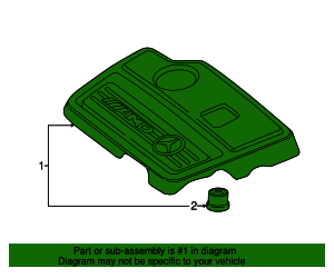 133-010-55-00 - Engine Cover 2014-2020 Mercedes-Benz | Mercedes-Benz ...