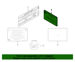 Genuine BMW 71-23-9-193-353 | Info Label | FREE Shipping on Most Orders ...