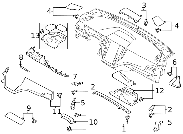 2020-2024 Subaru Cluster Trim 66077AN73A | AutoNation Parts