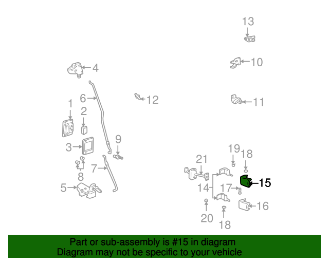 Door Hinge - GM (15017902) | GMPartsDirect.com