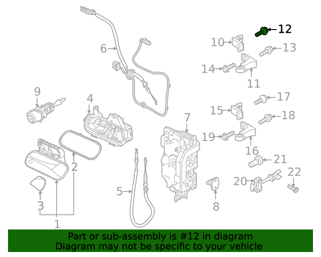 2021-2023 Volkswagen ID.4 Lower Hinge Mount Bolt WHT-007-978 | OEM ...