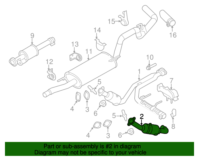 BL3Z-5E212-E - Catalytic Converter 2011-2014 Ford F-150 | Ford Parts ...