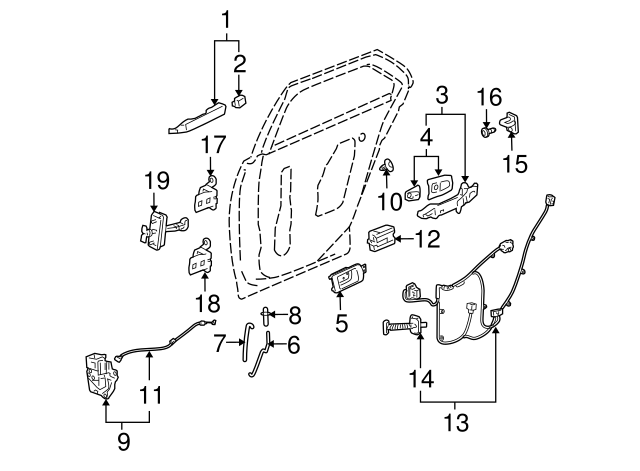 2005-2011 Cadillac STS Driver Side Door Lock and Power Window Control ...
