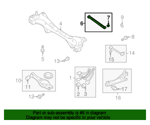2006-2010 Kia Optima Upper Control Arm 55100-2G000 | QuirkParts