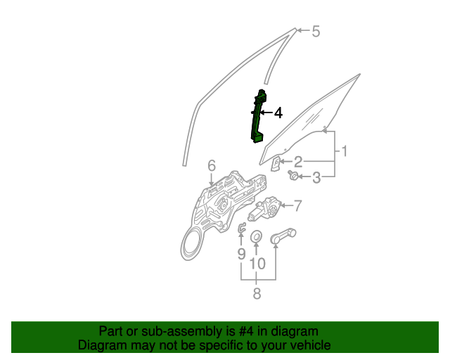 82560-2F000 - Guide Channel 2004-2009 Kia | Kia.Parts Store