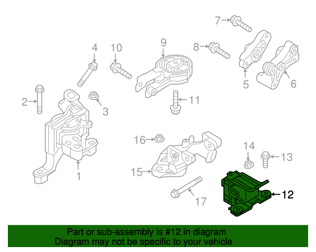 D10G-39-070A - Trans Mount - 2016-2021 Mazda CX-3 | MazdaSwag