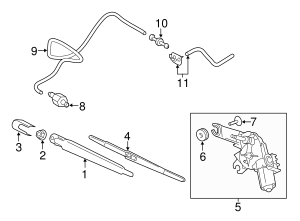 2015-2021 Kia Wiper Blade 98850 2W000 | TascaParts.com