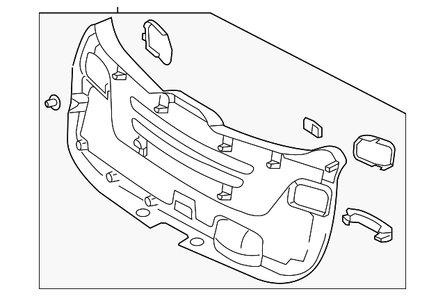 81750-4Z500-RYN - Lower Trim Panel - 2015-2018 Hyundai Santa Fe Sport ...