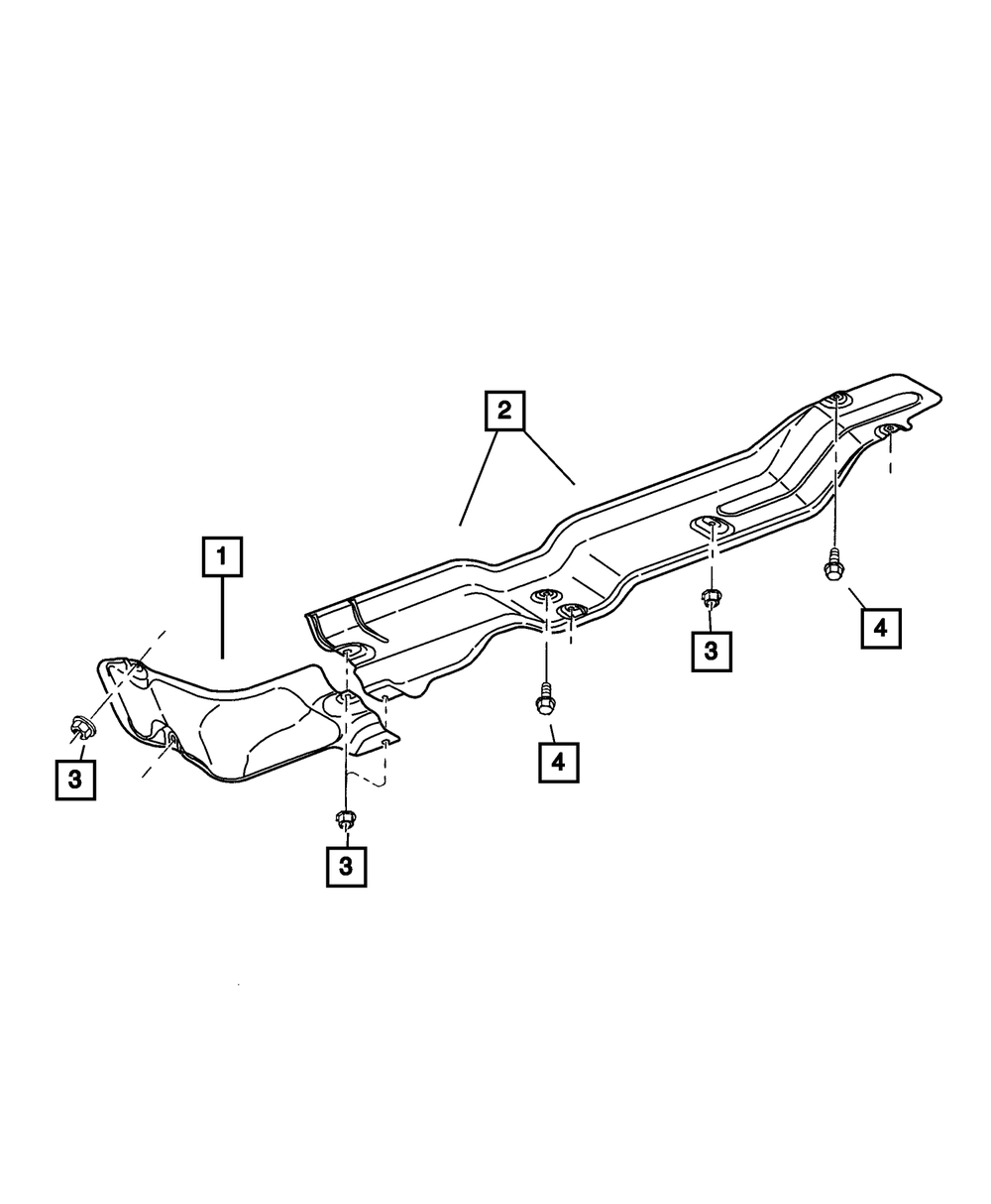 2002-2024 Mopar Exhaust Extension Pipe Shield 55275554AE | Miracle Mopar