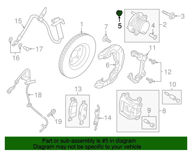 2015-2023 Ford Axle Nut CCPZ-3B477-B | TascaParts.com