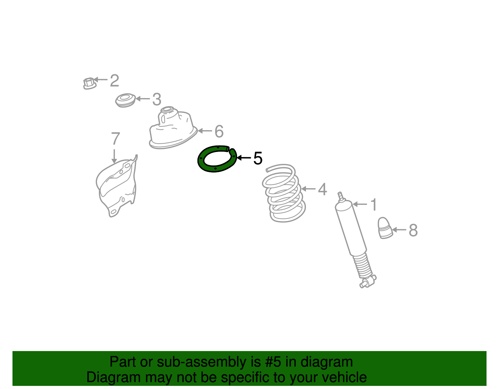 2001-2014 Volvo Upper Spring Seat 30645888 | TascaParts.com