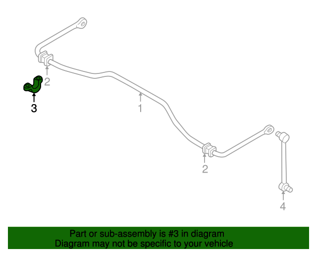 2001-2006 Acura MDX Stabilizer Bar Bracket 52308-S0E-000 | Acura Parts ...