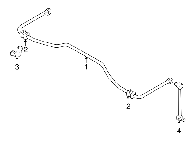 2001-2006 Acura MDX Stabilizer Bar Bracket 52308-S0E-000 | Acura Parts ...