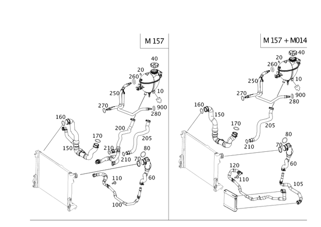 218-501-04-82 - Coolant Hose 2012-2016 Mercedes-Benz | Mercedes-Benz ...