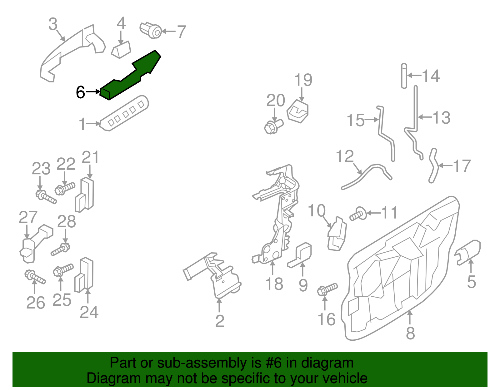 2011-2019 Ford Handle Base BT4Z-7826685-A | OEM Parts Online