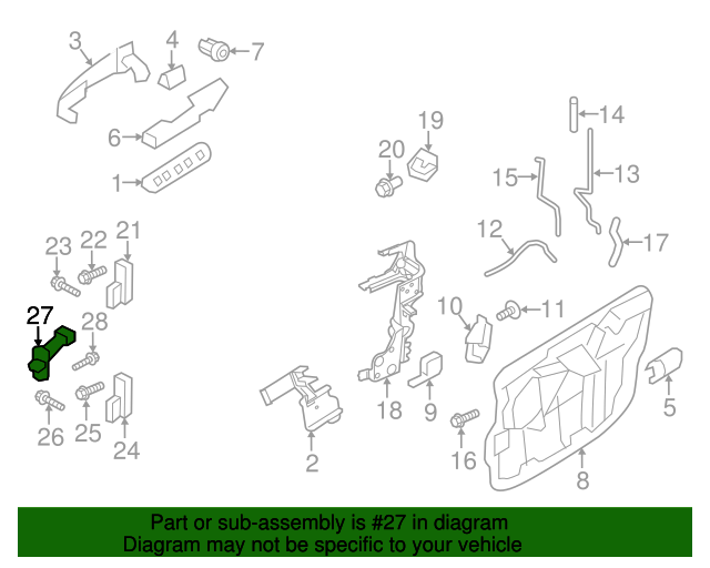 Ford Dealership 2007-2015 Ford Door Check AT4Z-7823552-A | Ford Parts ...