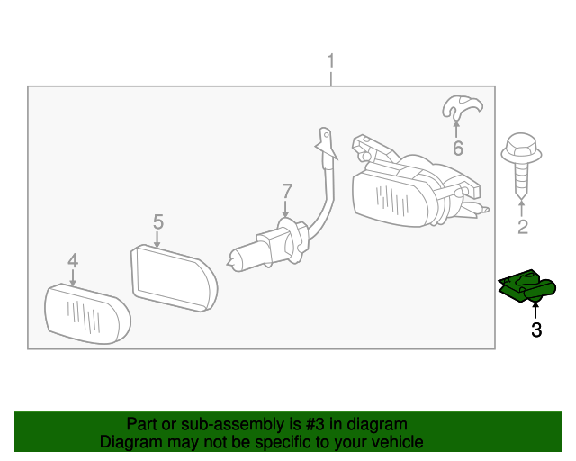 001-990-75-91 - Fog Lamp Assembly Lock Nut 1998-2021 Mercedes-Benz ...