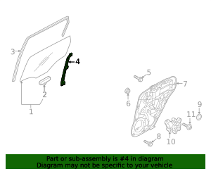 83550-K0000 - Guide Channel - 2020-2024 Kia Soul | Kia Auto Parts