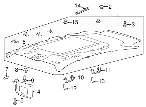 Interior Trim - Roof for 2017 Ford Escape | Ford Parts Catalog