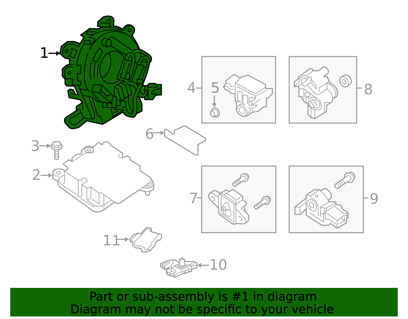 25554-5CA0A - Clock Spring 2019-2025 Nissan | Nissan Parts ...