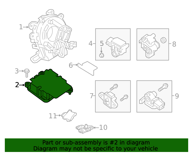 2017-2018 Nissan TITAN Sdm Module 98820-EZ29B | Nissan Parts Plus