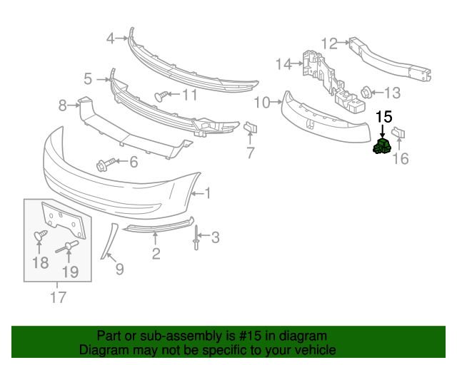 2000-2022 GM Ambient Air Temperature Sensor Assembly with 2 Terminals ...