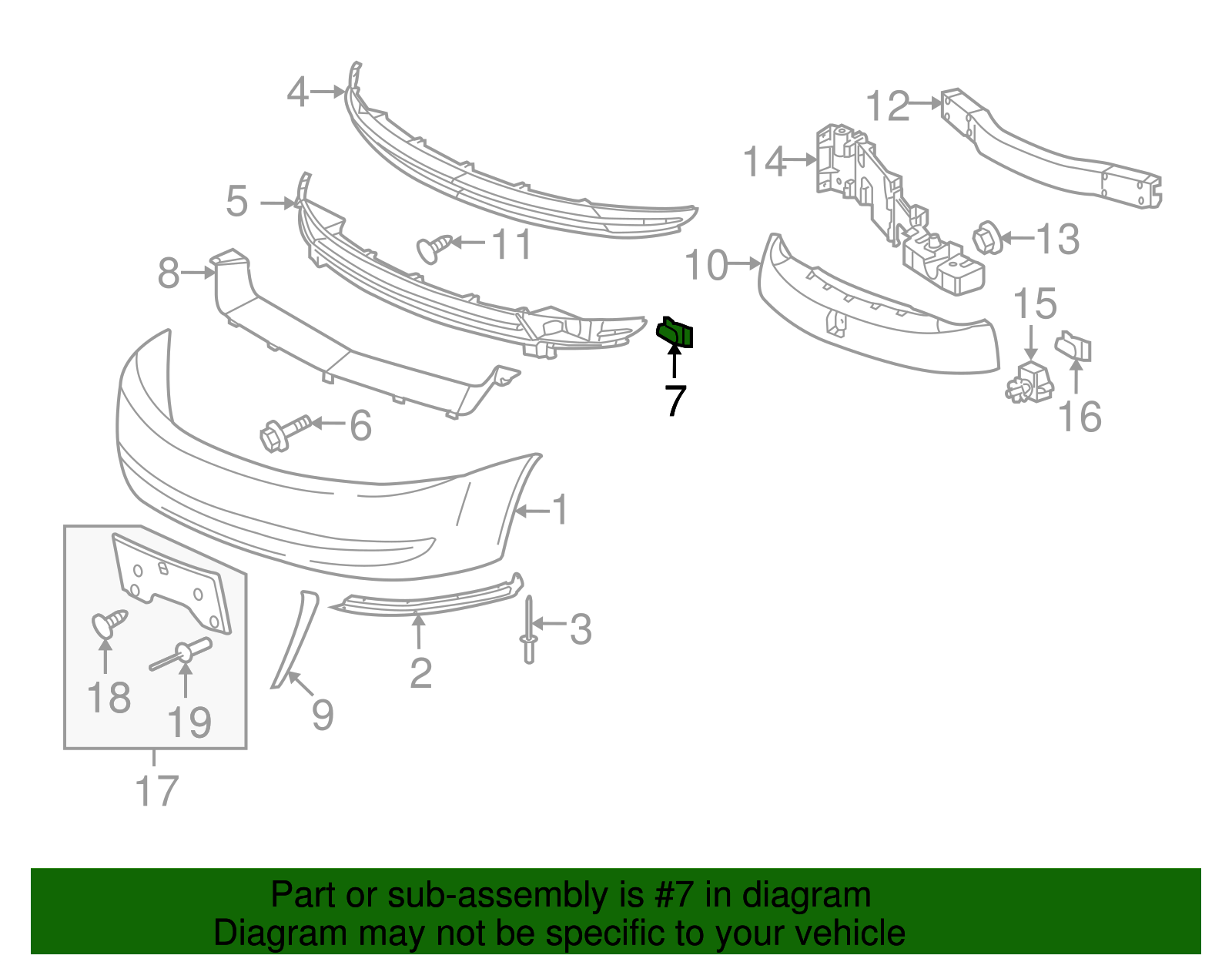 1996-2025 GM Multi-Purpose Nut 4.2X1.41X6.1 (THIS IS A SINGLE NUT. NOT ...