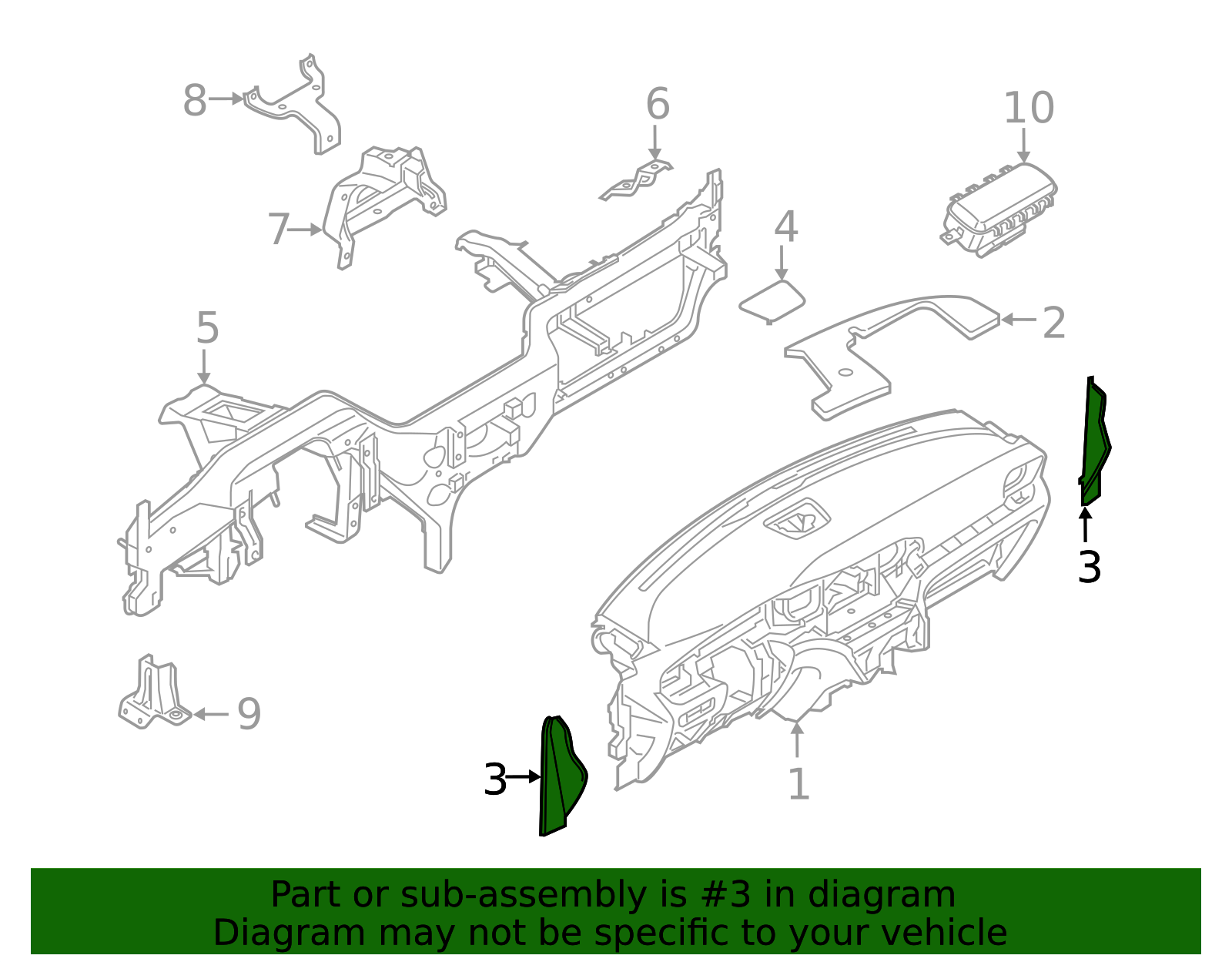 LB5Z-7804481-AC - 2020-2024 Ford Explorer - Side Cover | Sunrise Ford Parts