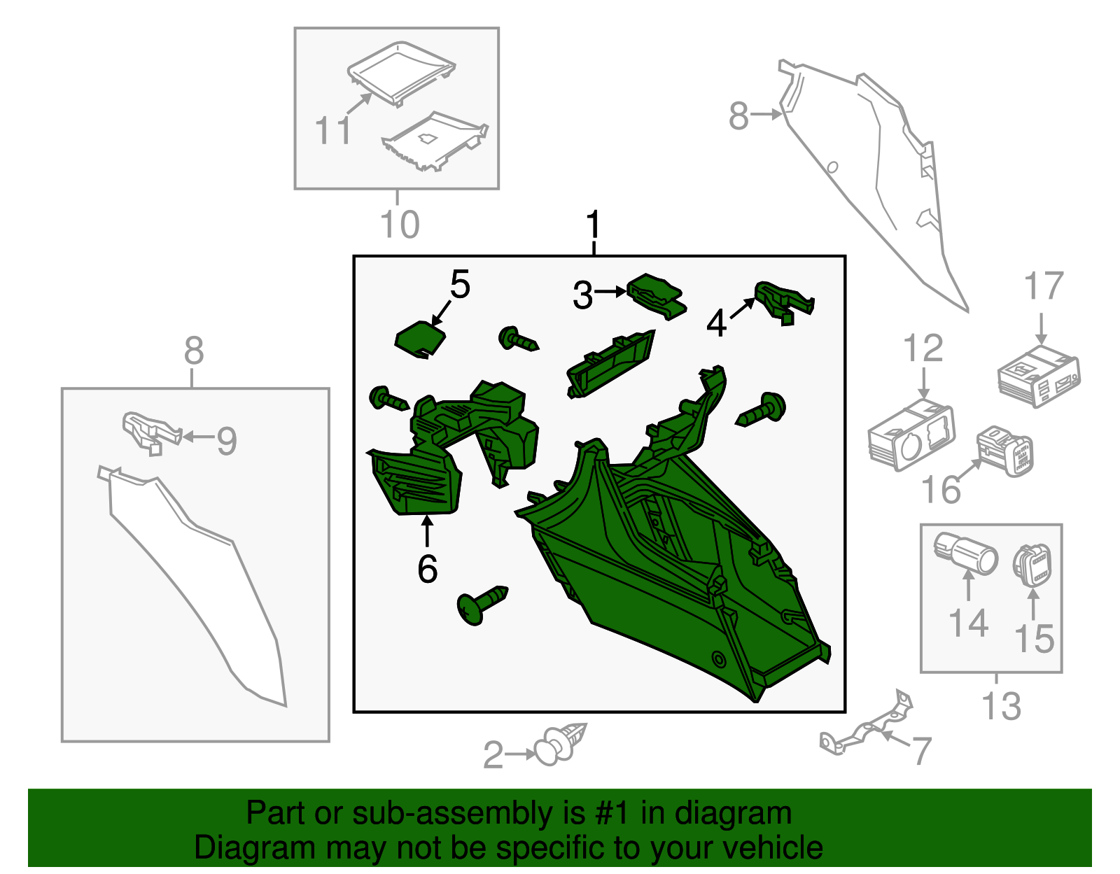 2017-2018 Mazda 3 Front Console BBVK-64-320A-02 | Retail Performance ...