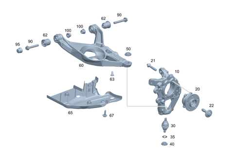 Rear Axle Mount for 2024 Mercedes-Benz GLE350 | Mercedes-Benz USA Parts