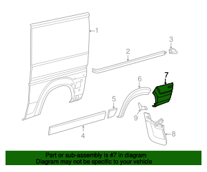 2014-2018 Ram Sill Molding - Driver's Side (LH) 1ZT40LAHAA | TascaParts.com