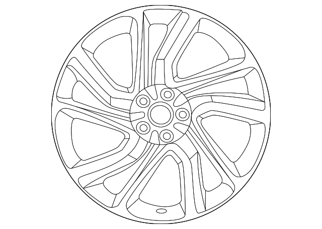 2020-2023 Land Rover Discovery Sport Alloy Wheel, 20" 5 Split-Spoke ...