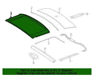 2013-2020 Mercedes-Benz Sliding Sunroof Frame 222-780-17-01 | Mercedes ...