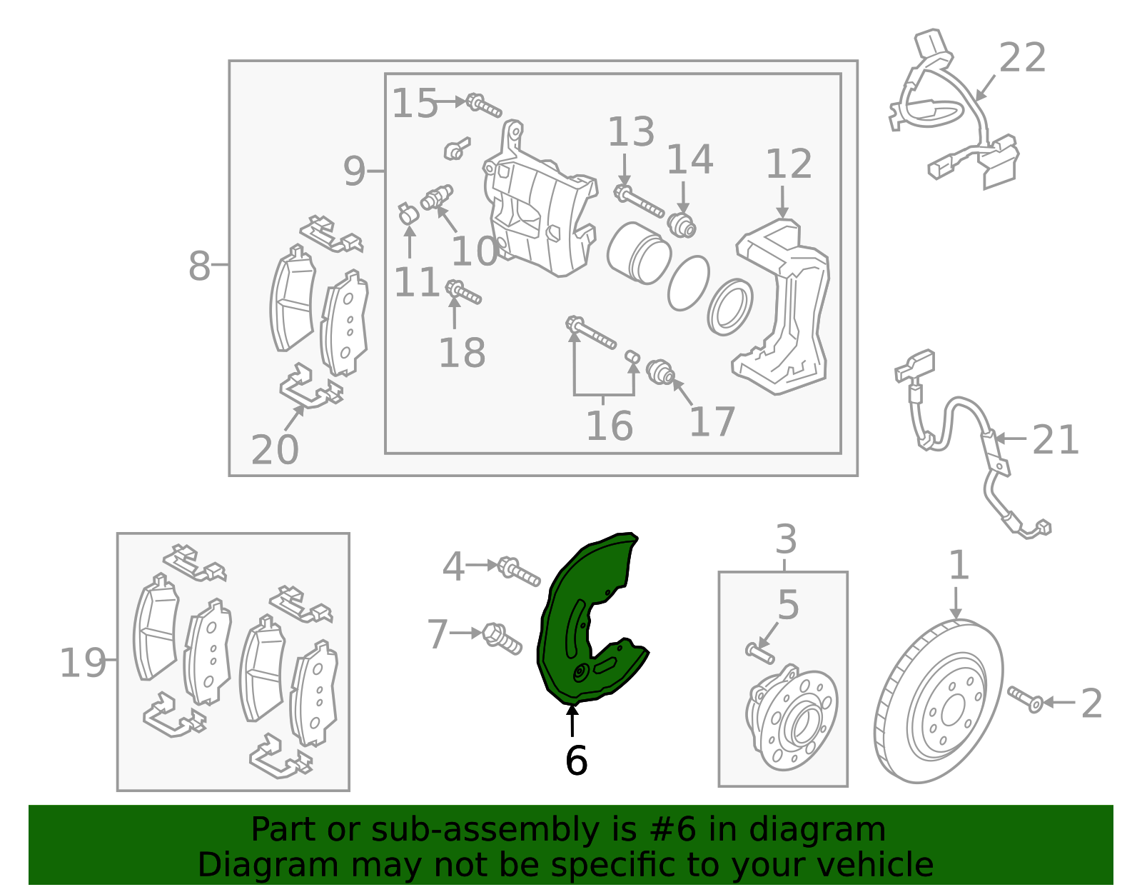 2019-2025 Genesis G70 Cover Front Brake Disc Dust Left-hand 51755-J5550 ...