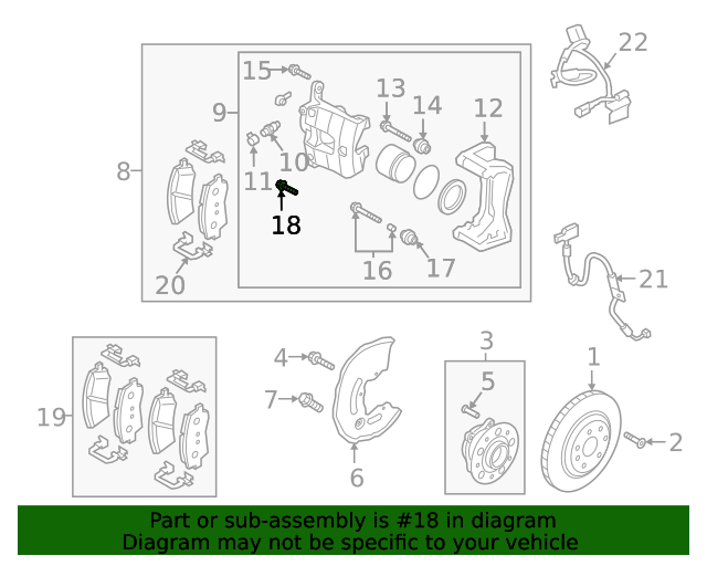 1989-2024 Hyundai Disc Brake Caliper Pin Bolt 58163-33000 | OEM Parts ...
