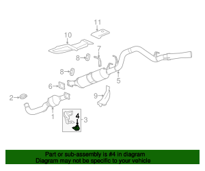 2011-2016 GM Exhaust Pipe Hanger Insulator 22883134 | GMPartsDirect.com