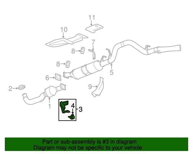 2011-2016 GM Exhaust Bracket 22809864 | GM Parts Center