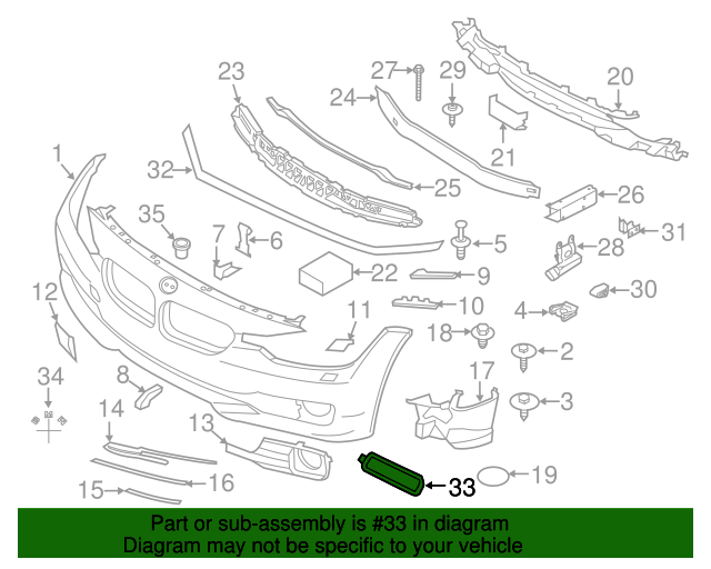 63-14-7-274-522 - Reflector Panel - 2012-2015 BMW | BMWPartsHub