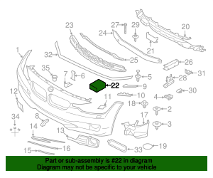 51117324343 - 2012-2018 BMW Insert Panel Cover (51-11-7-324-343) | BMW ...