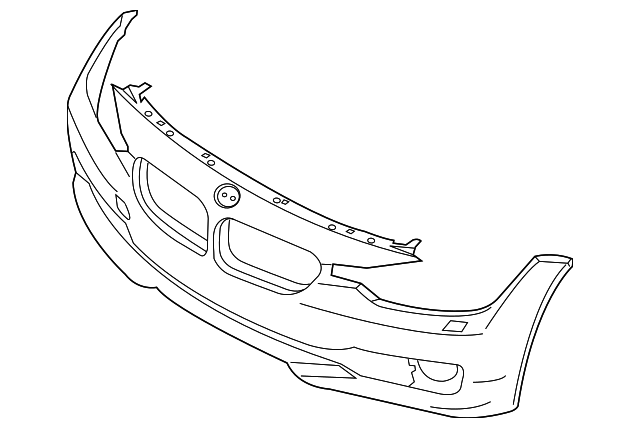 51117293093 - 2012-2015 BMW Bumper Cover (51-11-7-293-093) | BMW of ...