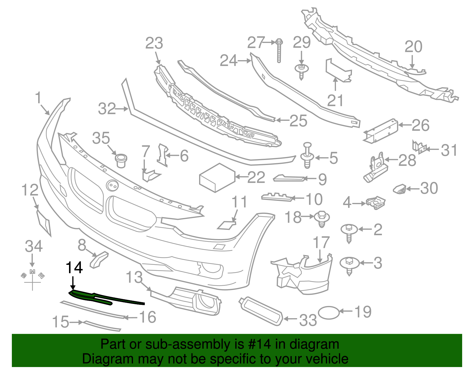 51117279695 - 2012-2015 BMW Outer Molding (51-11-7-279-695) | BMW of ...