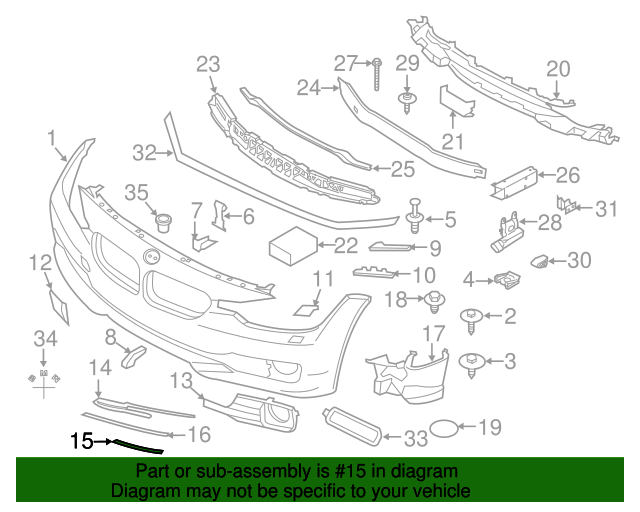 Genuine BMW 51-11-7-296-379 | Finish Molding | FREE Shipping on Most ...