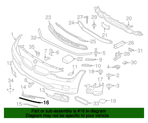 51117293094 - 2012-2015 BMW Center Molding (51-11-7-293-094) | BMW of ...