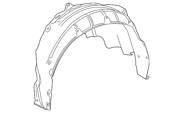 2018-2024 Toyota Camry Wheelhouse Liner 65638-06300 | Toyota Parts Center