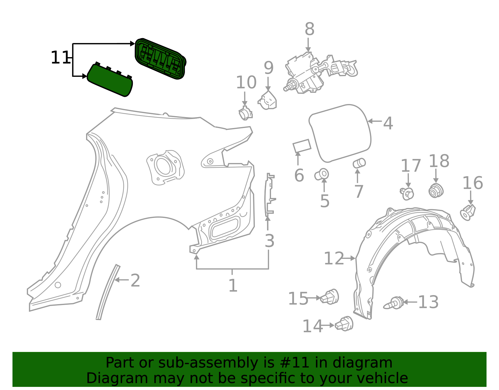 Duct Assembly Quarter V 62940-AQ020 | Toyota Parts Center