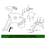 2018-2025 Toyota Camry Quarter Panel Protector 58748-06130 | Toyota ...