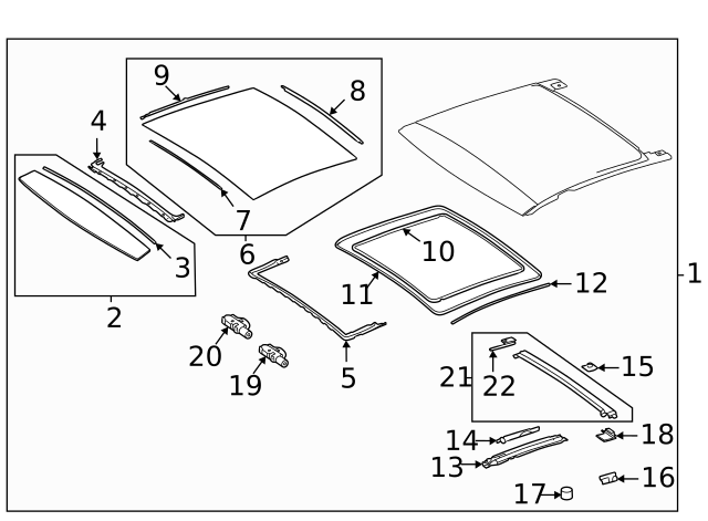 223-780-20-00 - Panoramic Assembly 2021-2023 Mercedes-Benz | Mercedes ...