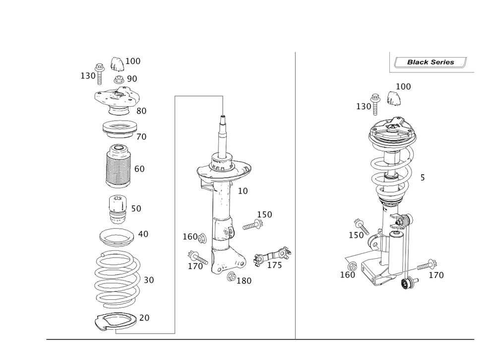 207-323-14-00 - Shock-Absorber Strut 2012-2017 Mercedes-Benz | Mercedes ...