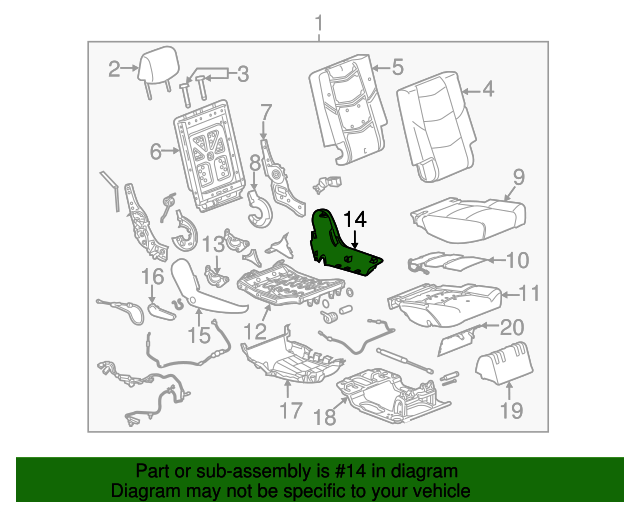 2015-2020 GM Outer Finish Panel 84233179 | GMPartsDirect.com