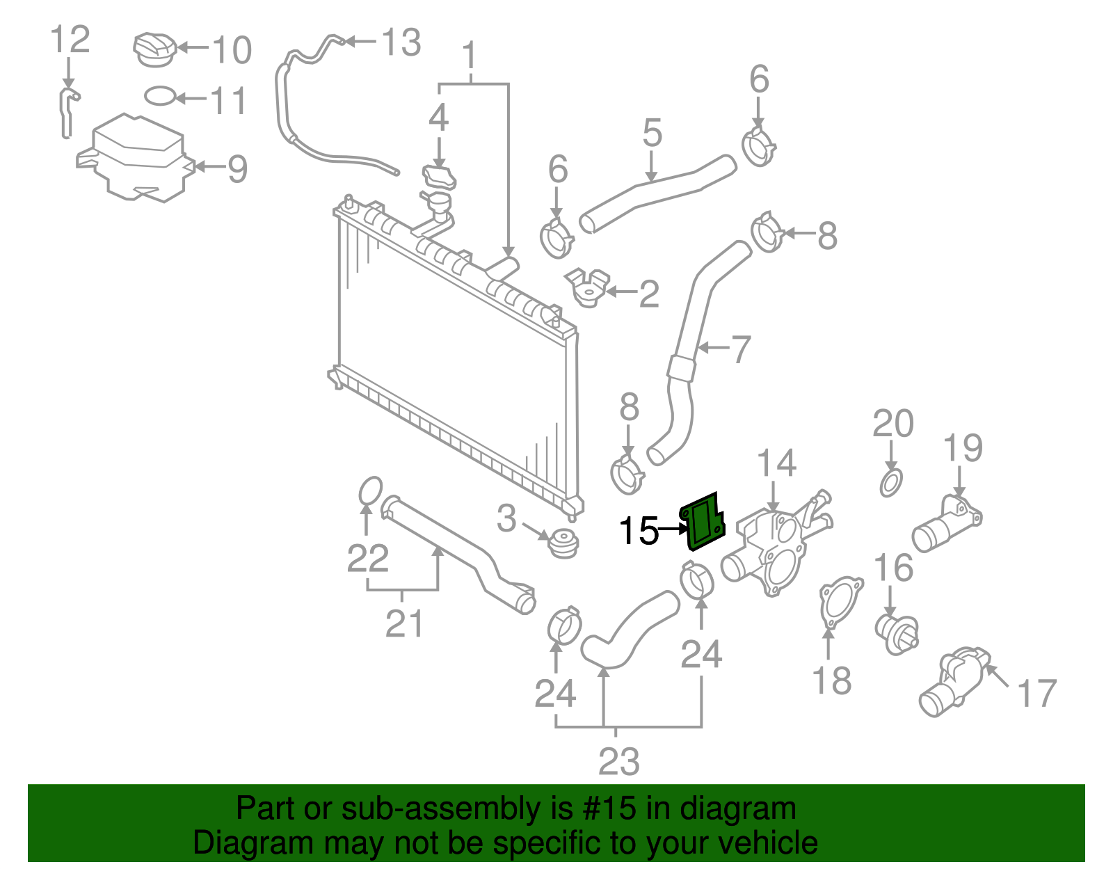 2006-2011 Kia | Housing Gasket | 25614-26100 | Kia Auto Parts